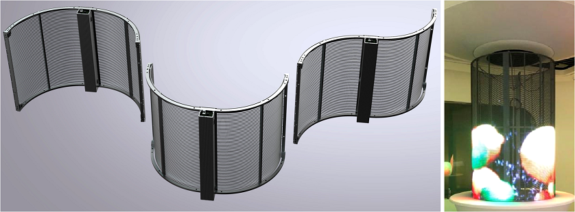 retail shop transparent led screen